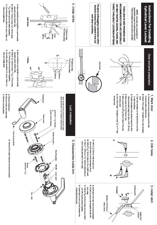 SD Series Grade 2 Cylindrical Lock | PDQ Locks